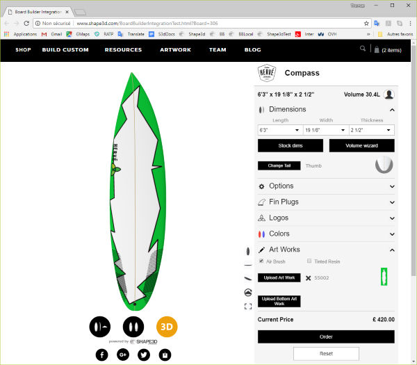 Shape3d : Surfboard Design Software